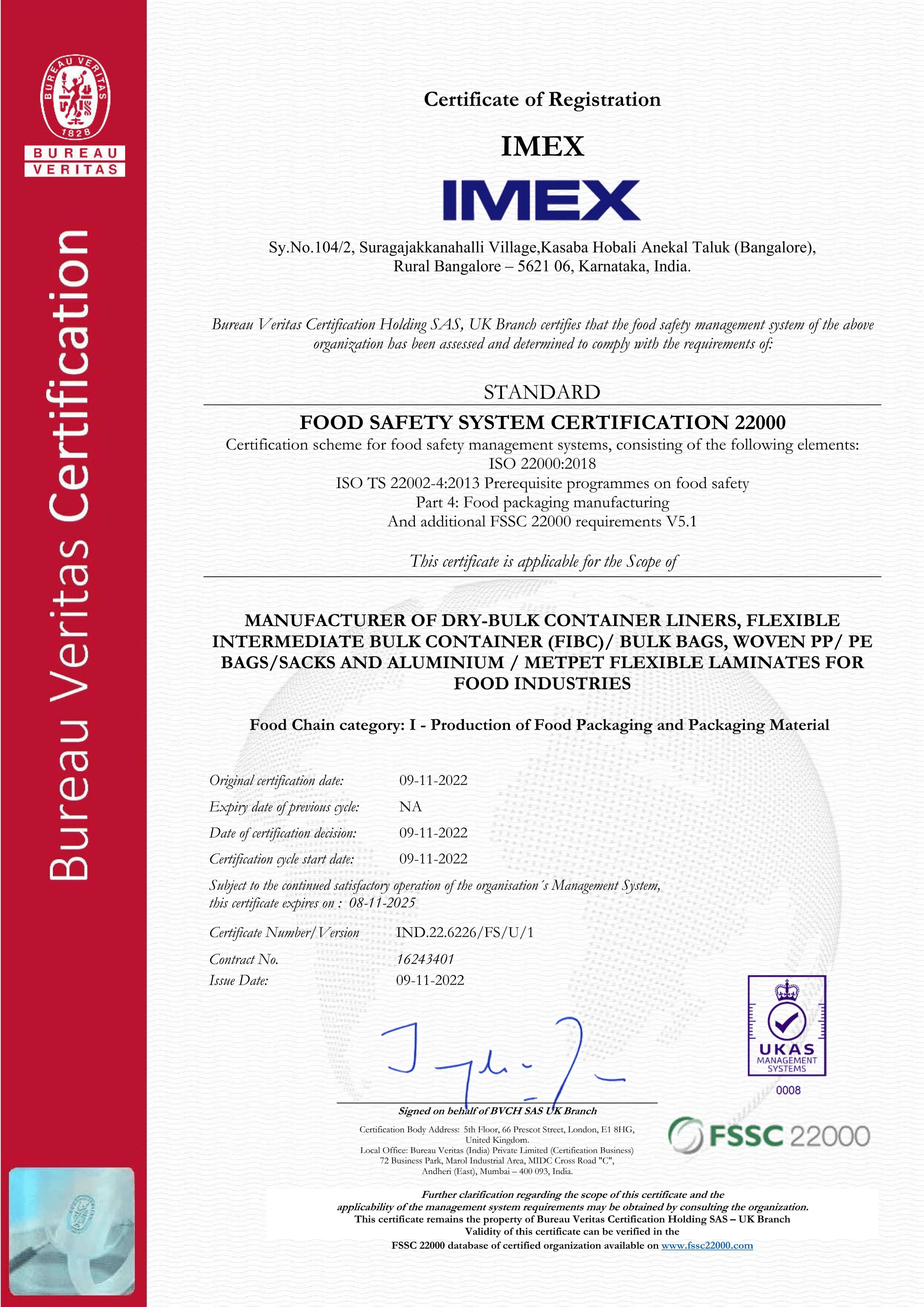 Certificates - Imex